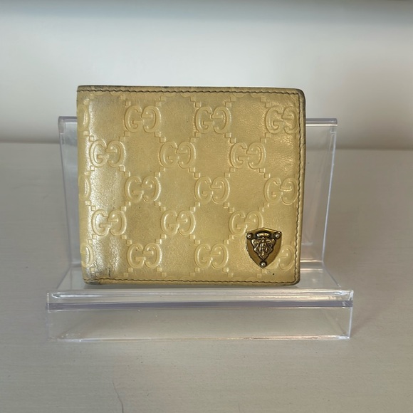 Gucci | Bags | Gucci Yellow Mens Bifold Wallet | Poshmark